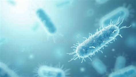 Microscopic Illustration Tuberculosis Bacteria Curved Rod Like Shapes Light Blue Semi