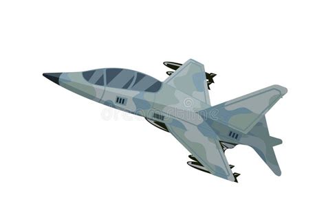 Military Aircraft Fighter Jet Interceptor Airplane Vector
