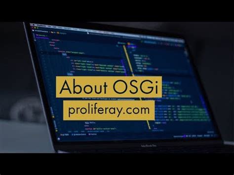 About OSGi Pro Liferay