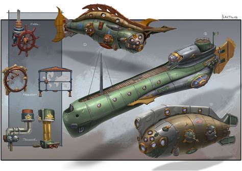 Steam Ships Gernot Buder Submarino Barcos Naves Espaciales