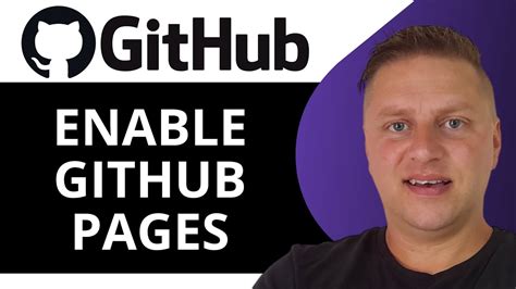 how to enable github pages github tutorial 2025 youtube