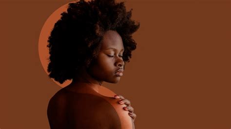 Premium Photo Beautiful Black Woman With Afro Hair Social Template