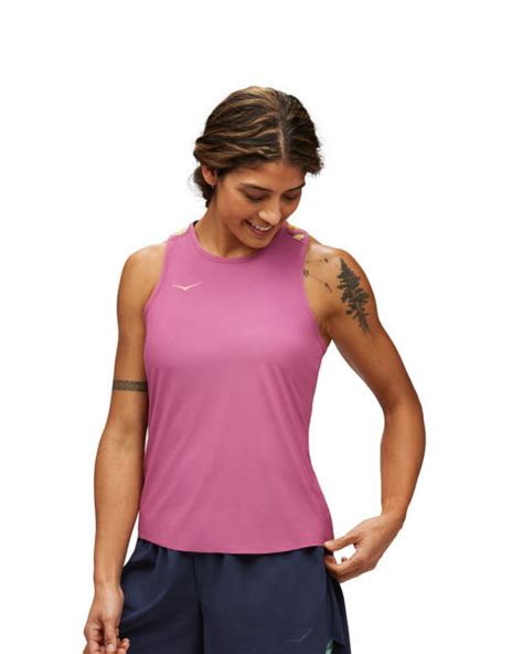 Hoka Airolite Run Tank Womens Beet Root