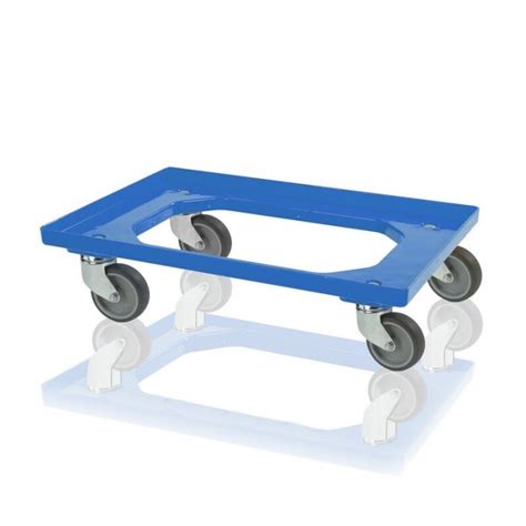 Dolly Transport Trolley 60x40x15cm Blue Eurosize Norah Plastics