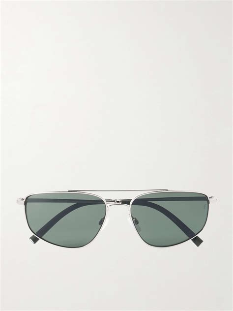 Oliver Peoples Roger Federer R 14 Aviator Style Gold Tone Sunglasses