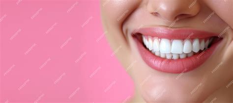 Premium Photo Healthy White Teeth And Pink Gum Of A Woman Beautiful
