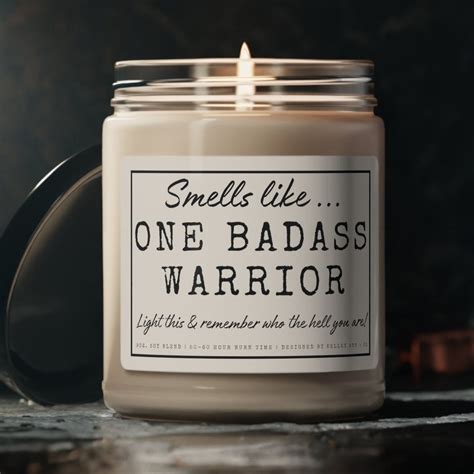 Warrior T Motivational Candle Encouragement T Encouragement