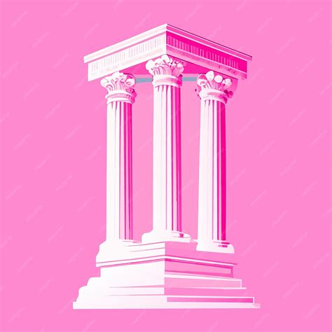 Premium Vector Column Vector Illustration Flat