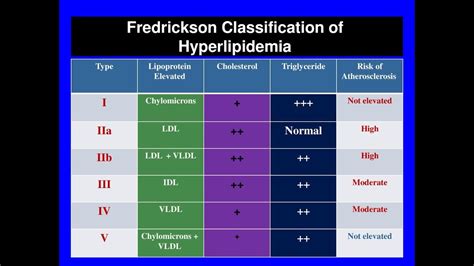 Fredrickson Classification Of Dyslipidemia Youtube