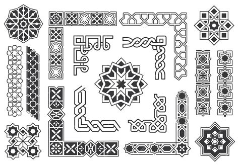 Premium Vector Islamic Border And Pattern