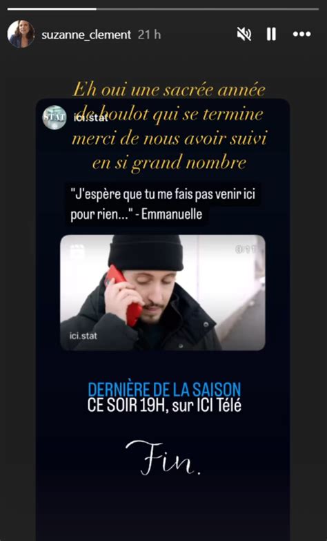 Suzanne Clément Envoie Un Message Aux Fans De Stat Après La Finale