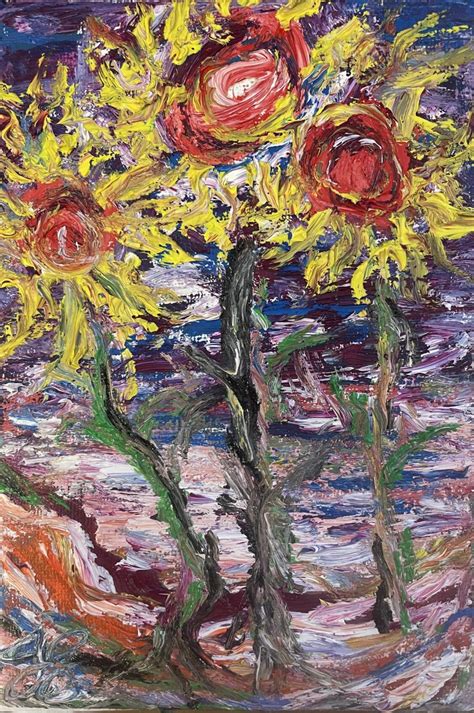 John Grasso Art Sunflower Painting Sold Gallery Australia