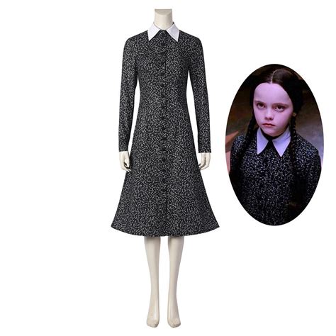 Wednesday Addams Full Body Wednesday Addams Printed Costume At
