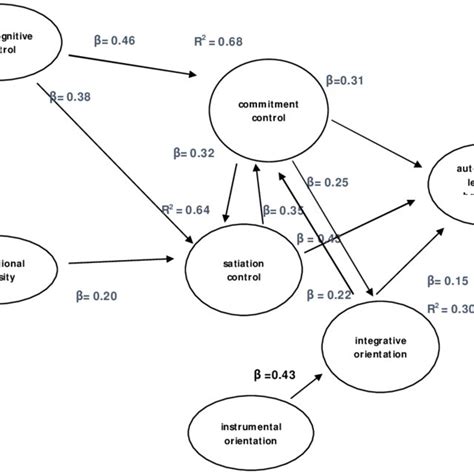 Path Model Of The Hypothesized Relationships Between Autonomous