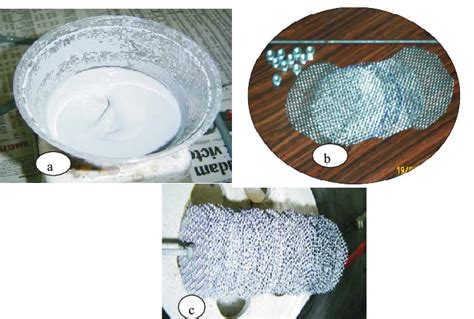 A Finished Mixture Of Metal Catalyst And Wash Coat Slurry B Wire