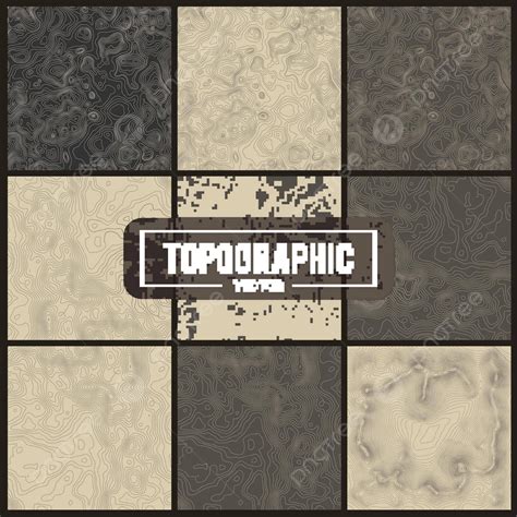 Topographic Map Backgrounds With Elevation Vector Illustration Hiking