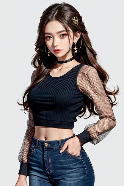 Premium Ai Image Fashion Graphic Model Fashion Show T Stage Clothing Display Pose Beauty