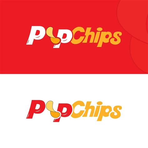Premium Vector Logo For A Chips Company Name Pop Chips