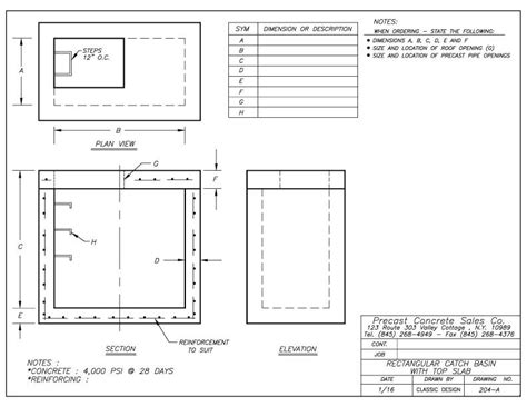 Catch Basins Precast Manufacturing Company