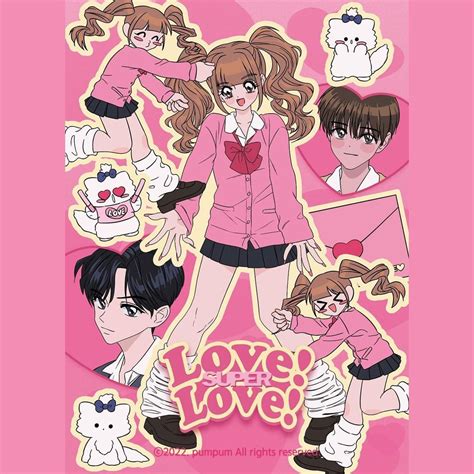 Pumpum On Instagram Super Love Love 펌펌 일러스트 일러스트레이터 그림 드로잉 갸루 패션 애니 그림스타그램