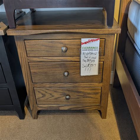 Clearance Atwood Oak Nightstand By Mavin Furniture — Vermont Superstore
