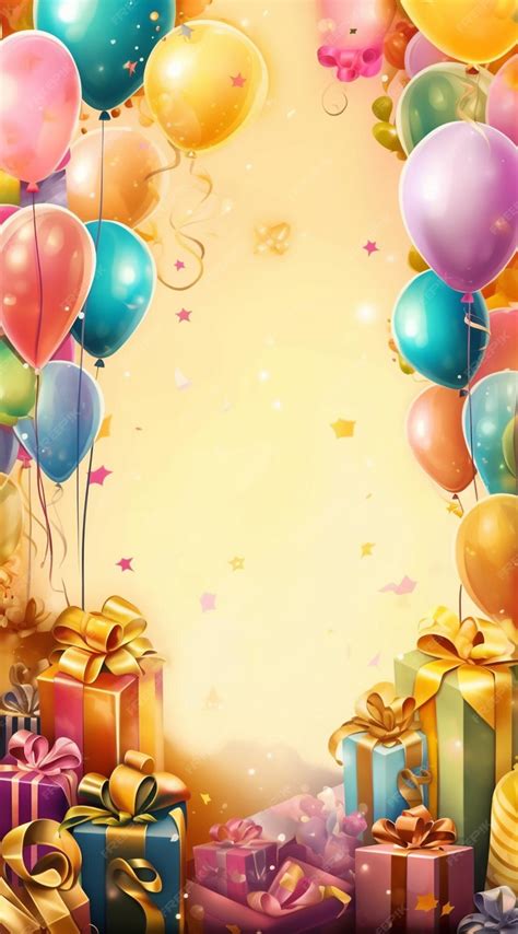 Plantillas De Vectores De Fondo De Cumpleaños Felices Foto Premium
