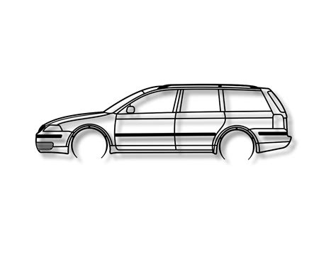 Passat B5 Laser Cut Car Vector Design Graphic By Vectorvision · Creative Fabrica