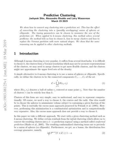 Predictive Clustering Deepai