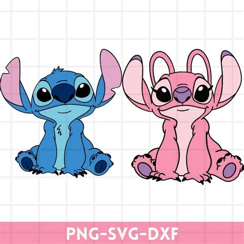 Stitch And Angel Clipart Etsy