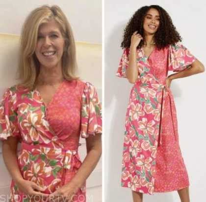Good Morning Britain September 2022 Kate Garraways Pink Floral Wrap