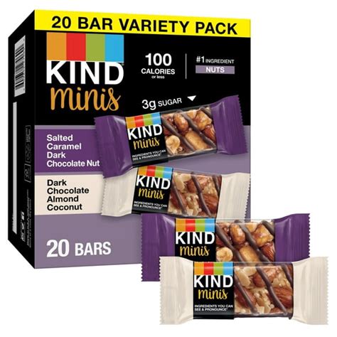 Kind Minis Salted Caramel Dark Chocolate Nut And Almond Coconut Bars 07
