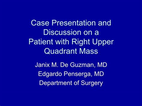 Pdf Cpd Right Upper Quadrant Mass Jdeguzmangsjtripod
