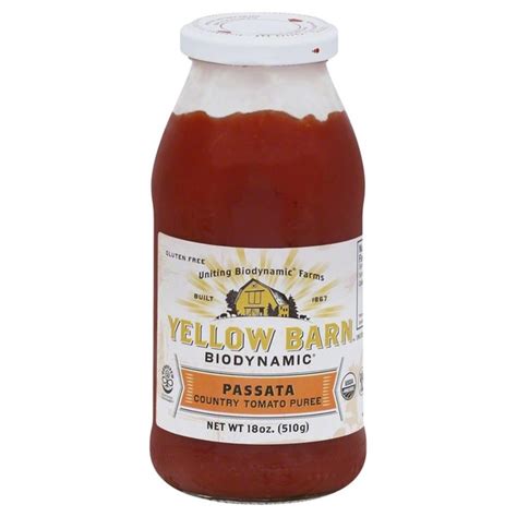 Yellow Barn Tomato Puree Passata Jar 18 Oz Instacart