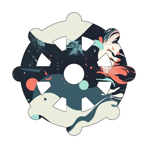 Image Icon Dharmachakra Complex Illustration Background Premium Ai