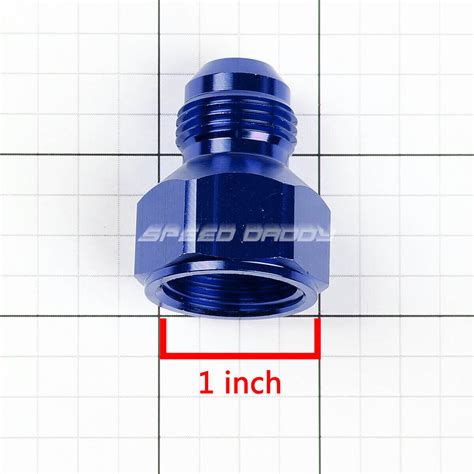10an An10 Female Flare To Male 8an An8 Blue Aluminum Finish Fitting