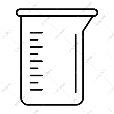 Outline Measurement Cup Clipart Vector Measurement Pot Icon Outline