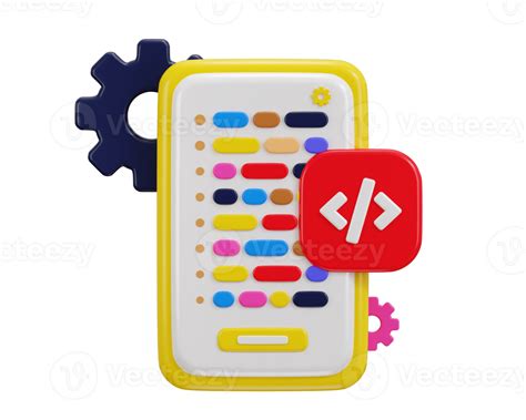 Smart Phone And Program Code Development Coding Screen It