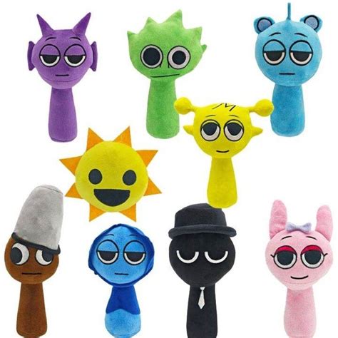 Sprunki Plush Toy Cartoon Raddy Oren Vineria Simon Pinki Plushie Horror