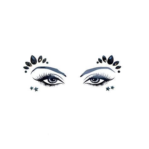 Neva Nude Black Magic Pixie Crystal In Your Face Edition Face Sticker C3