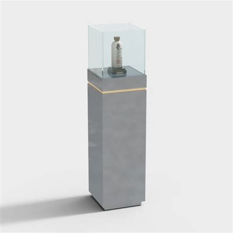 Stylish Low Poly Display Cabinet 3d Model For Creative Projects