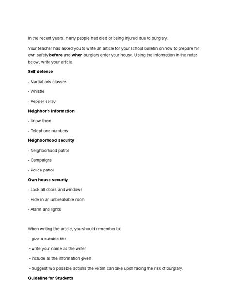 Section A Directed Writing Pdf Grammar Linguistic Morphology