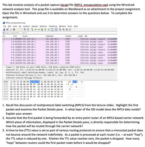 Solved This Lab Involves Analysis Of A Packet Capture Pcap