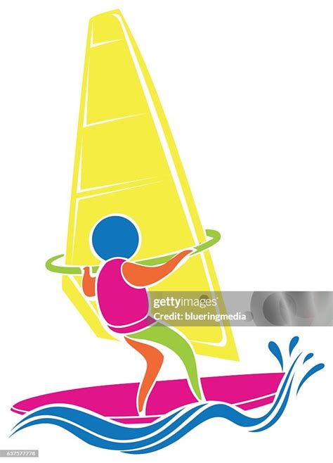 Windsurfing Icon In Colors High Res Vector Graphic Getty Images
