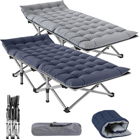 Docred Oversized Xxl Folding Camping Cot With Mattress