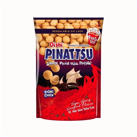 Oishi Super Spicy Seafood Peanuts Bánh Mart Authentic Vietnamese
