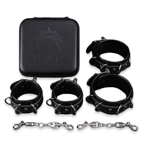 Hunter Restraints Set Black Dungeon Lab Sex Toys Electrosex Sex Toys Bdsm Handcuffs