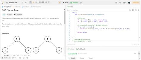 day 14 of the dsa challenge same tree leetcode shifatur rahman