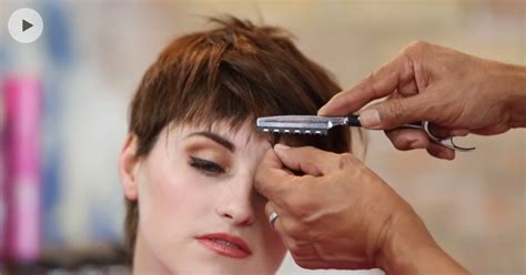 How To Cut Textured Bangs With A Razor Video