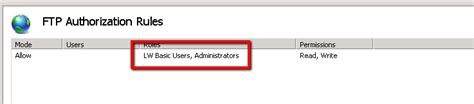 Authentication Iis Ftp Server On Windows 2008 R2 Standard Can Only