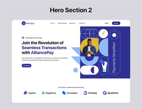 Hero Section Design Exploration On Behance